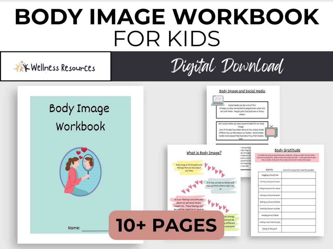 Body Image Workbook for Kids, Body Positivity Neutrality Worksheets - Etsy