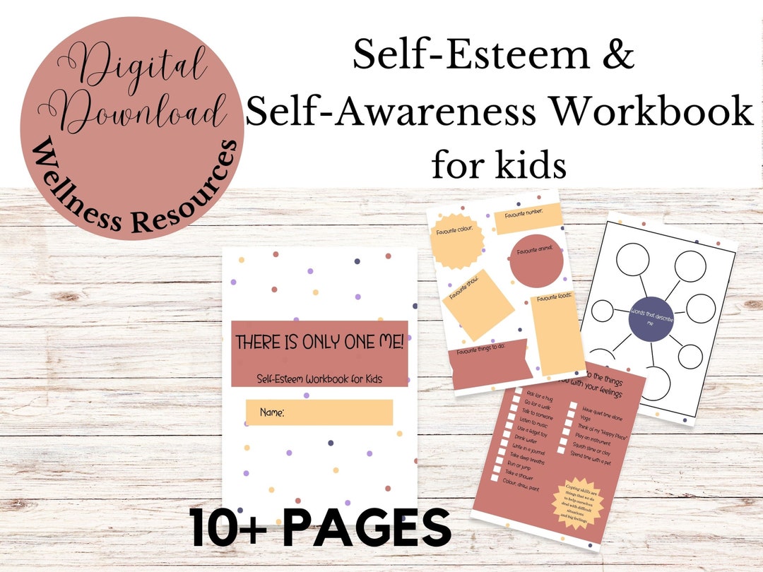 Self-esteem Journal for Kids Self-awareness Workbook - Etsy