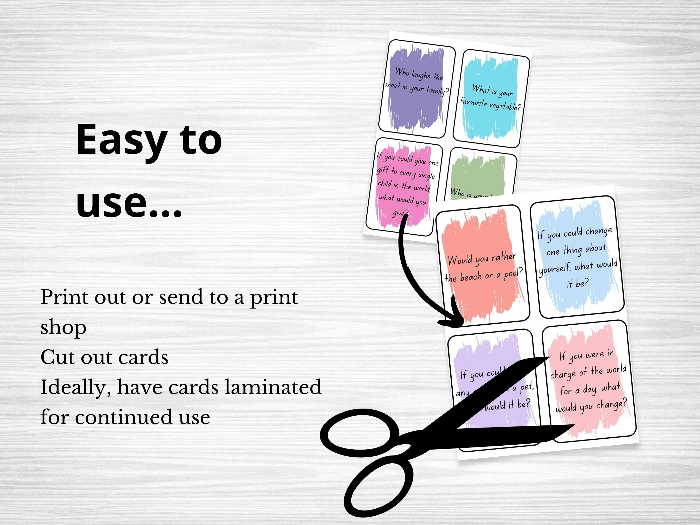 Conversation Starter Cards, Icebreakers for Counselling, Rapport ...