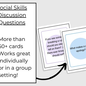Social Skills Bundle for Teens, Role-playing, Discussion Questions ...