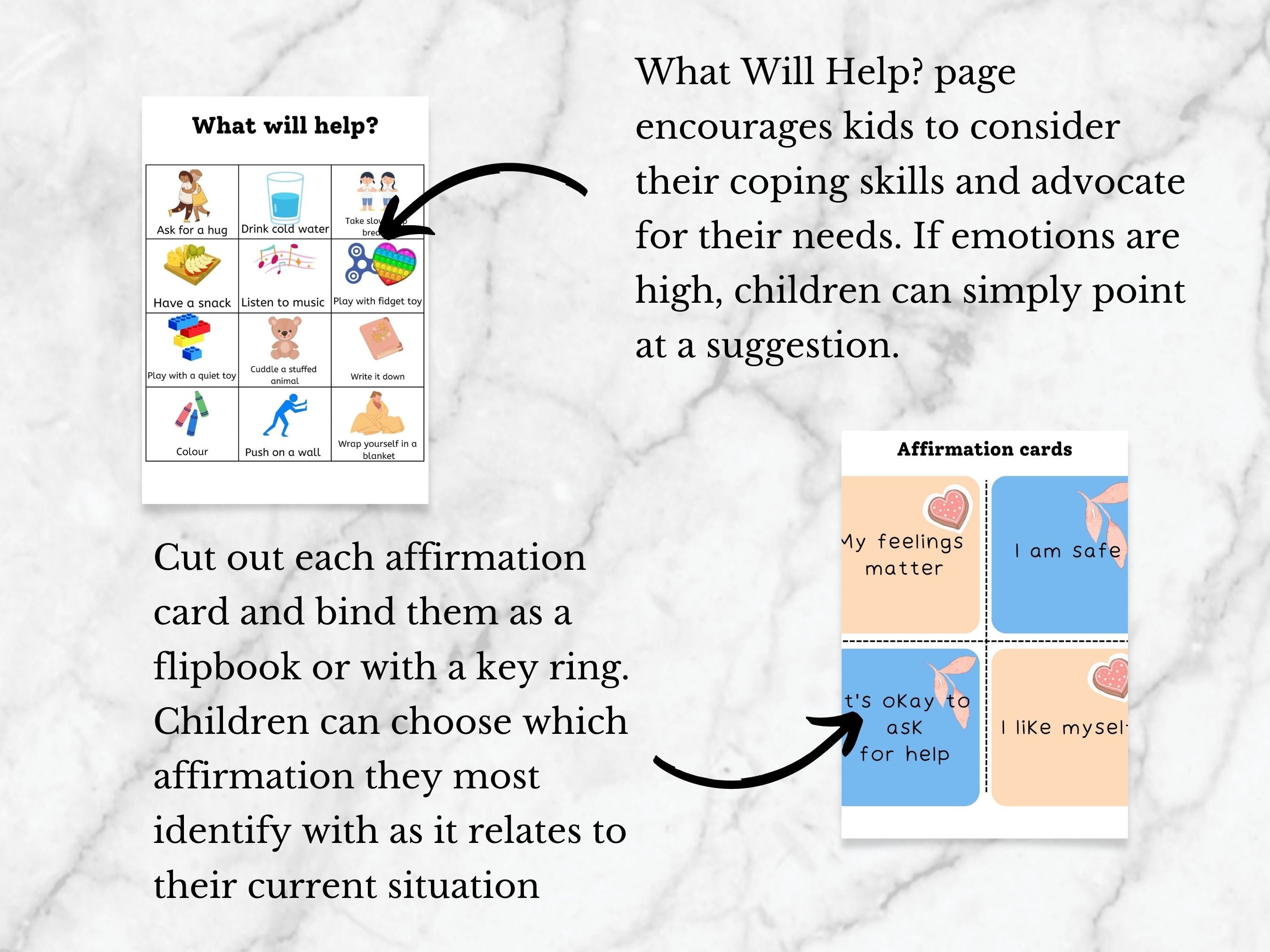Calm Down Kit for Kids , Calming Corner Resource, Emotional Regulation ...