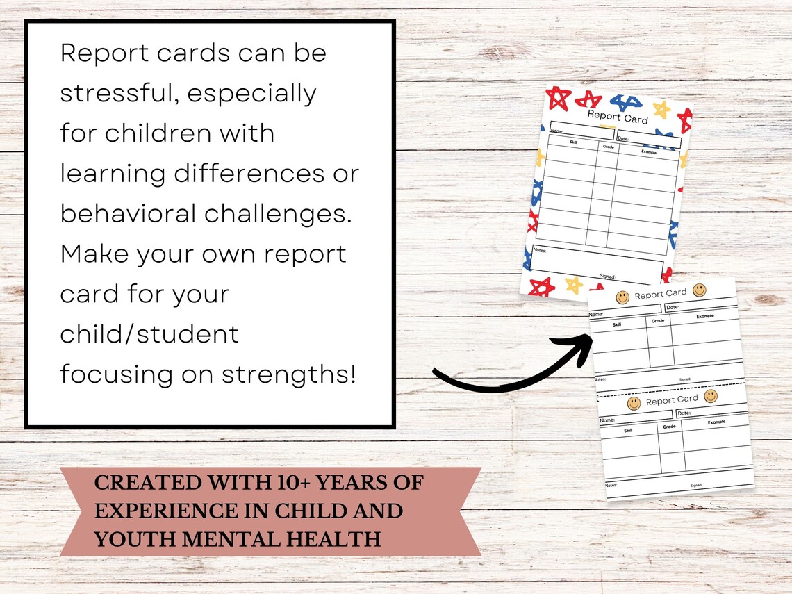 Daily Behaviour Report Card for Kids, Self-esteem Resource, Strengths ...