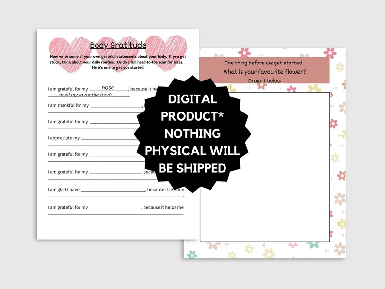 Body Image Workbook for Kids, Body Positivity Neutrality Worksheets ...