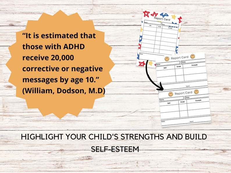 Daily Behaviour Report Card for Kids, Self-esteem Resource, Strengths ...