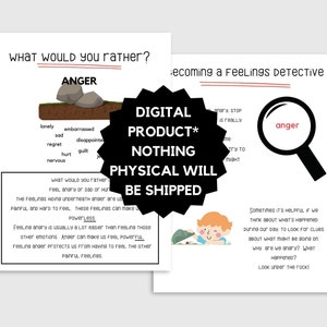 Anger Worksheets for Kids, Feelings Detective, Anger Coping Skills ...