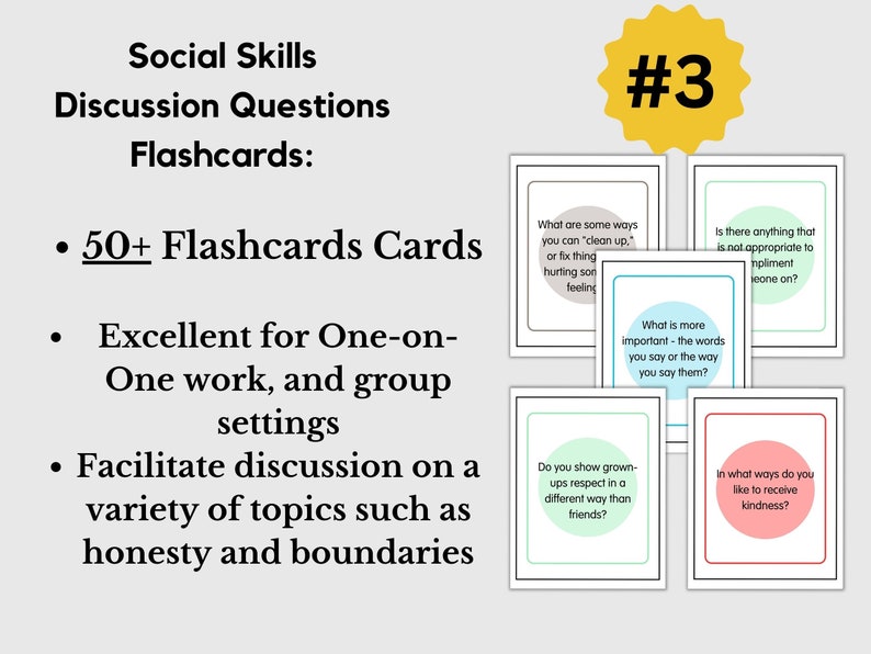 Social Skills MEGA BUNDLE Role Playing Flashcards Games Discussion ...