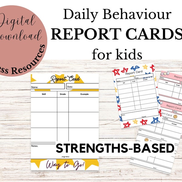 Toddler Daily Report - Etsy