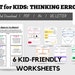 CBT for Kids, Thinking Errors Worksheets, Cognitive Distortions - Etsy UK