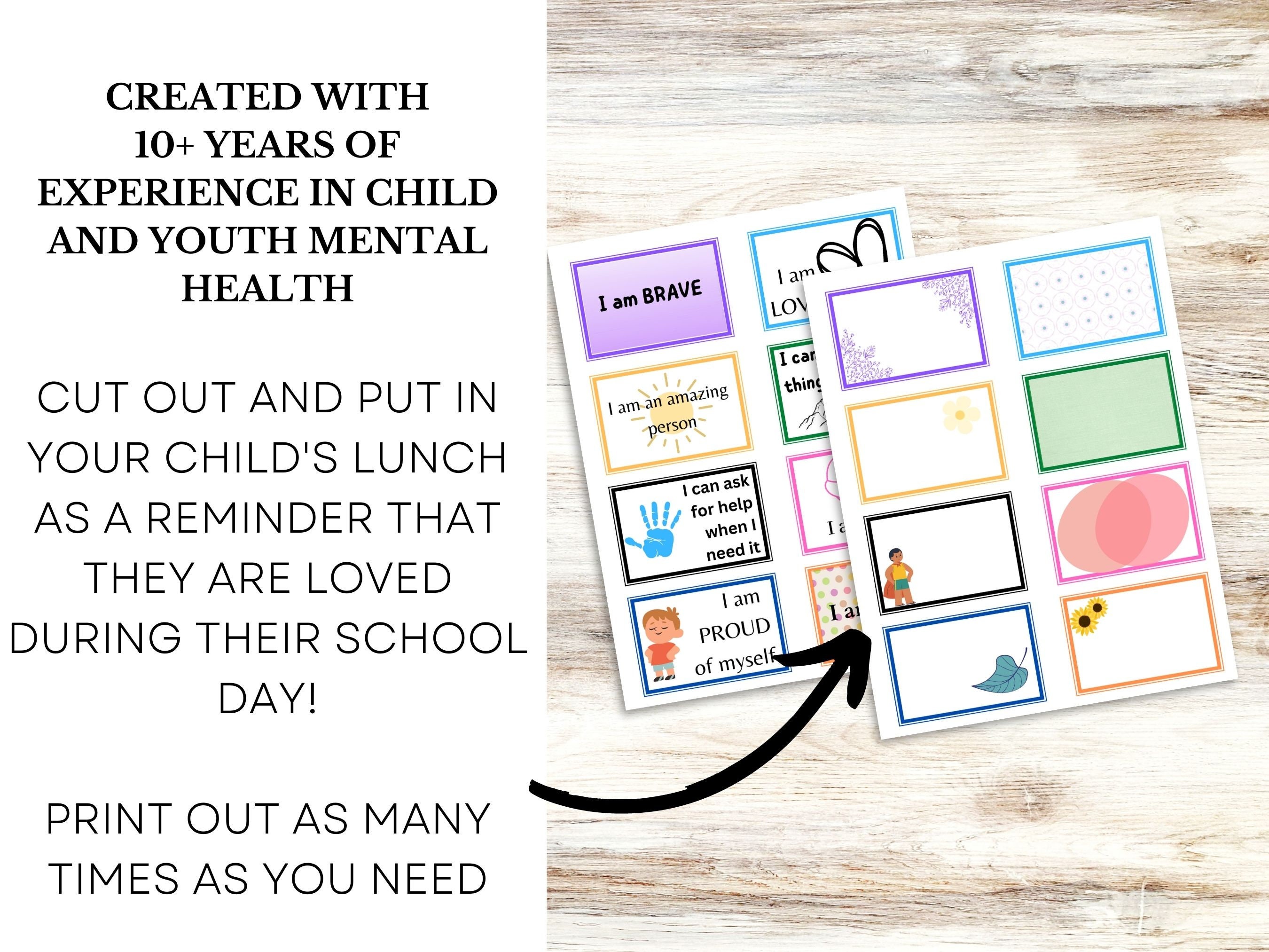 Affirmation Cards Lunchbox Notes for Kids - Etsy