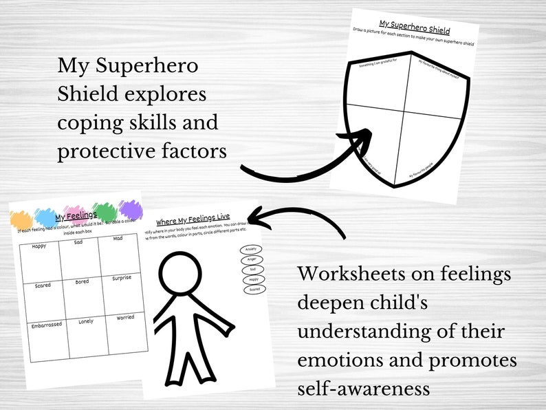 Child Therapy Worksheet Templates Counselling Resources - Etsy