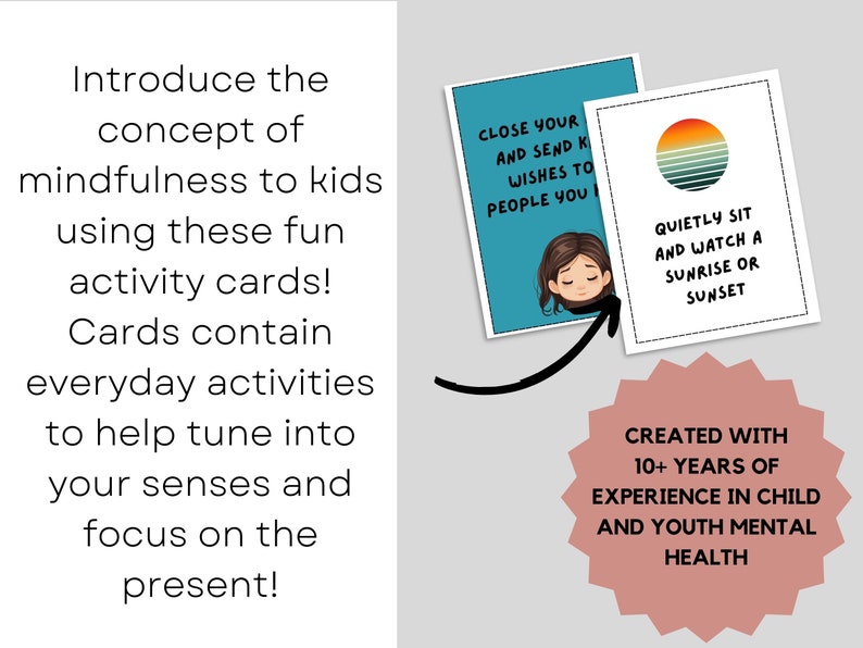 Mindfulness Activity Cards - Etsy