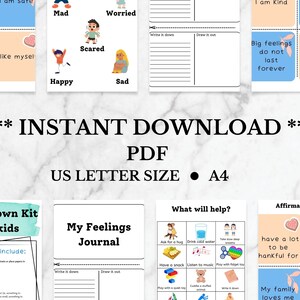 Calm Down Kit for Kids , Calming Corner Resource, Emotional Regulation ...