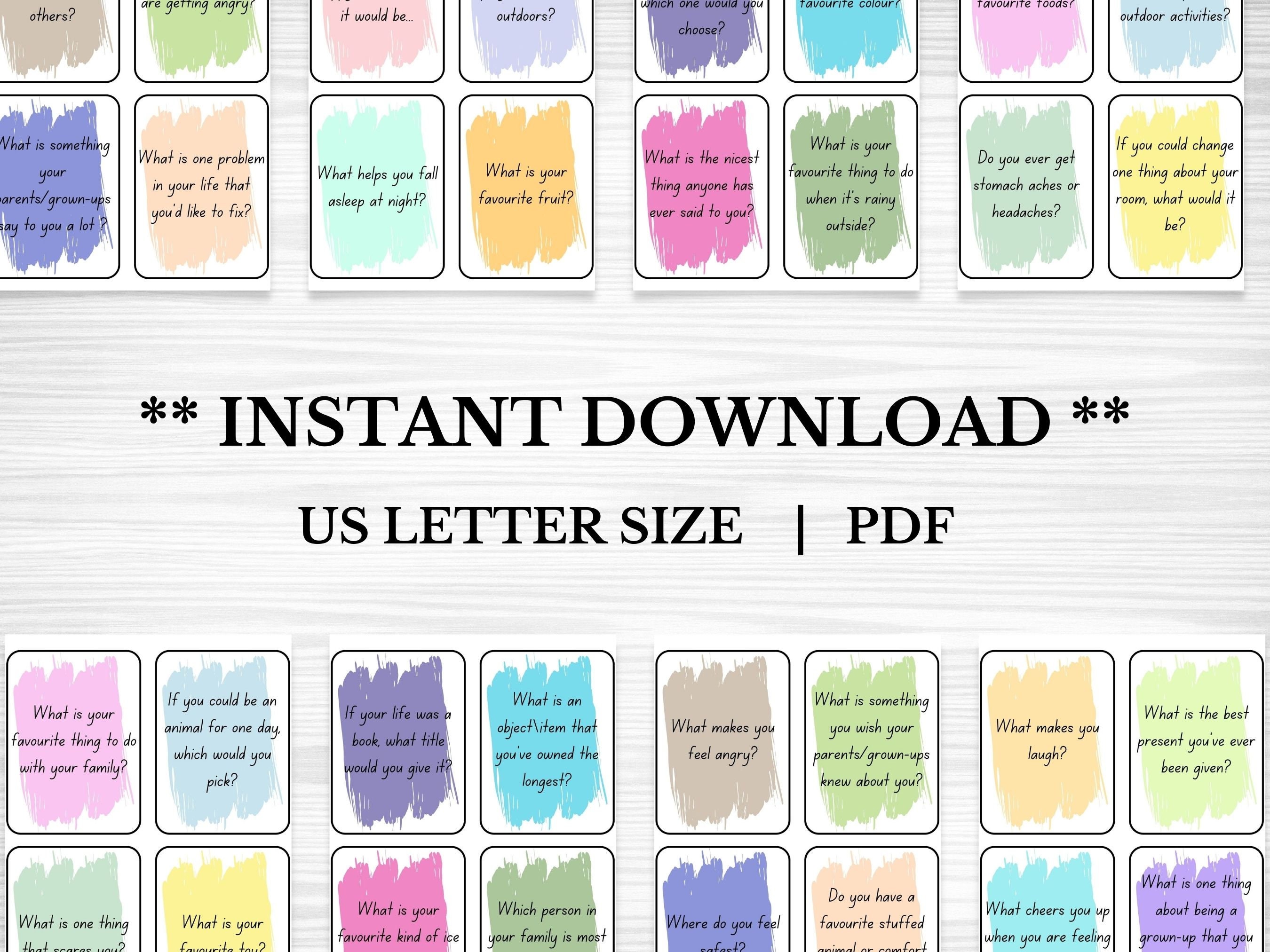 Conversation Starter Cards, Icebreakers for Counselling, Rapport ...