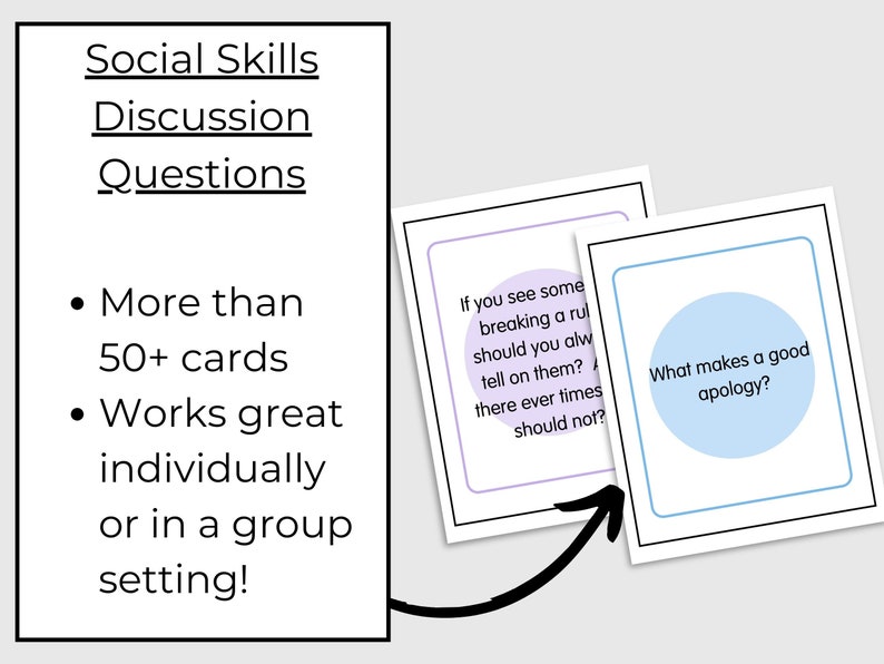 Social Skills Bundle FOR KIDS, Role-playing Scenarios, Flashcard Games ...