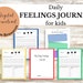 Feelings Journal for Kids, Daily Prompts for Reflection, Mental Health ...