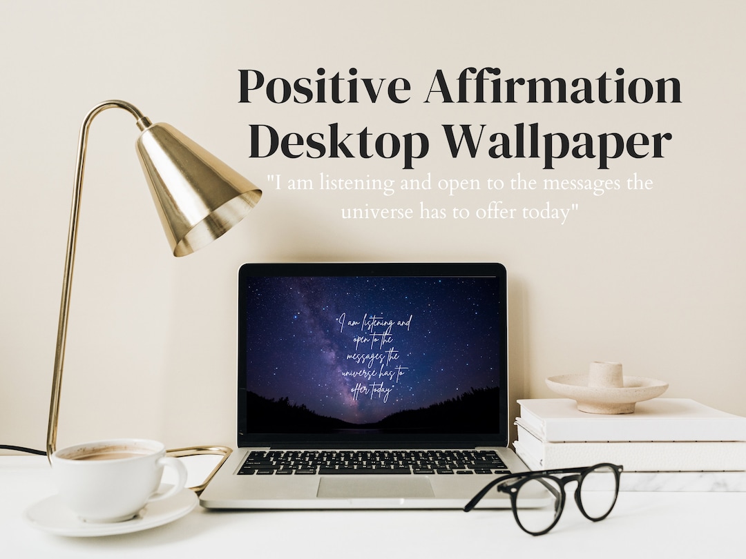 Positive Affirmation Desktop Wallpaper Desktop Background - Etsy