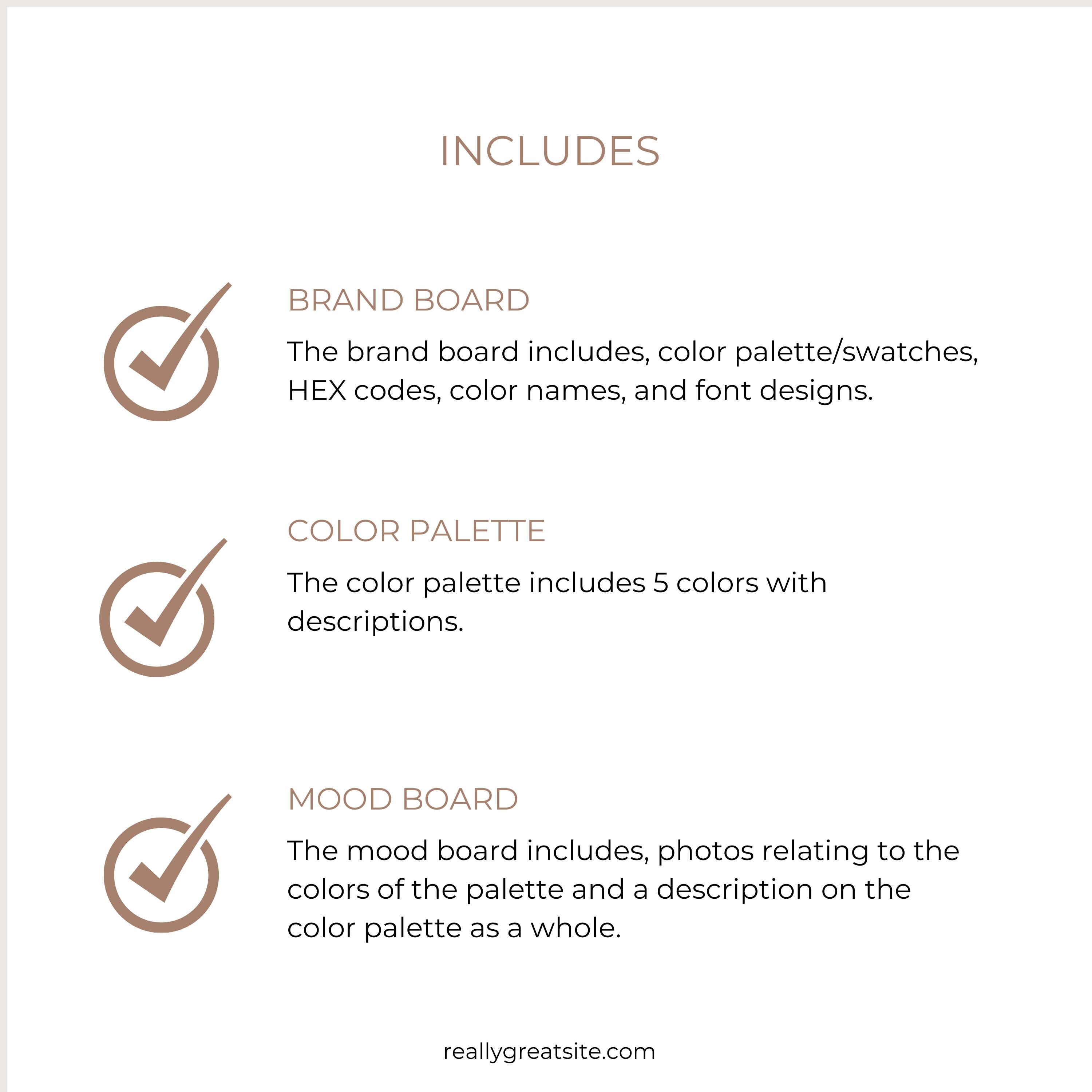 The Elements Color Palette Collection With HEX Codes Small Business ...