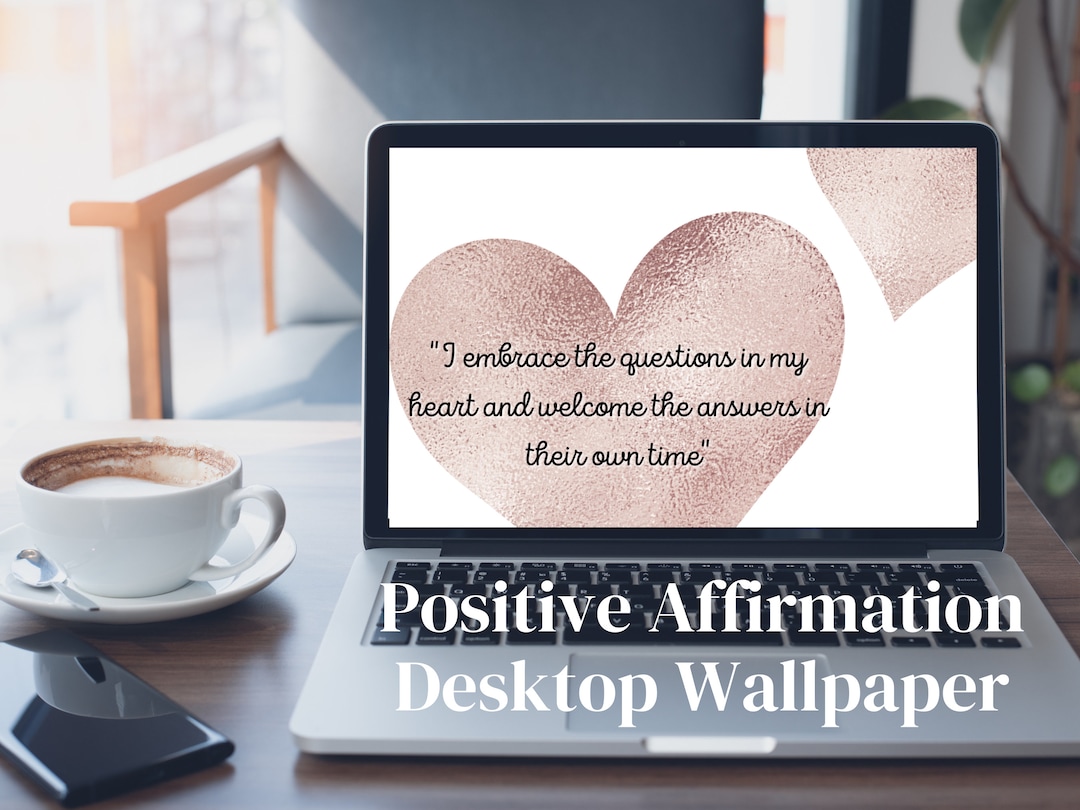 Positive Affirmation Desktop Wallpaper Desktop Background - Etsy