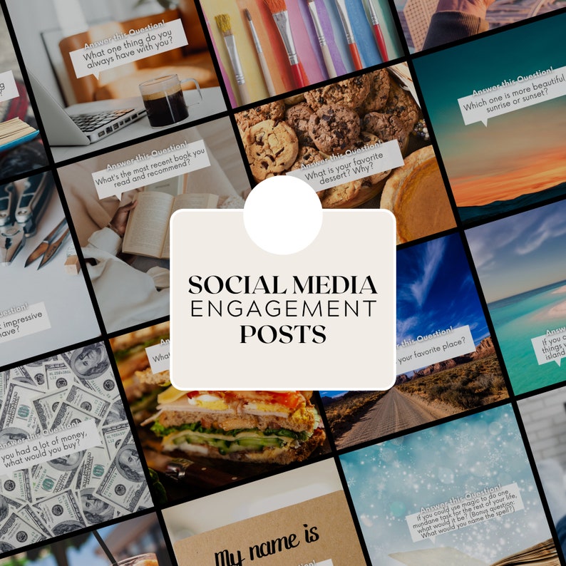 Social Media Engagement Post Fun Random Questions | Ready to Use ...