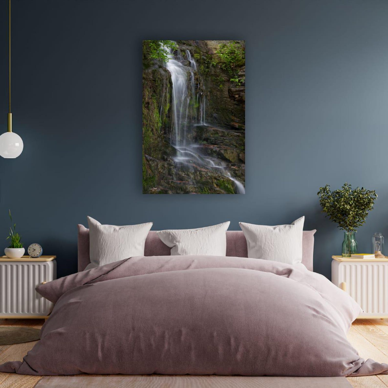 Tory Falls, Hanging Rock NC: Paper, Canvas, Metal, Acrylic Photo Print ...