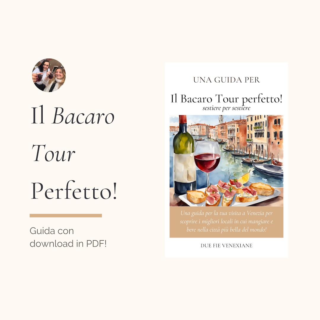 Guide to the Perfect Bacaro Tour Divided by Sestieri Guide to Venice - Etsy