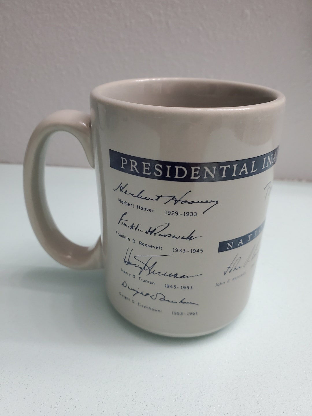 Bill Clinton Inaugural Mug 1993, Signed 1993 Inauguration Mug ...