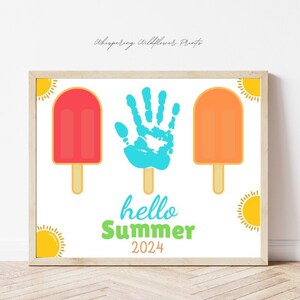 Summer Handprint Craft, Summer Craft for Kids, Summer Handprint Art ...