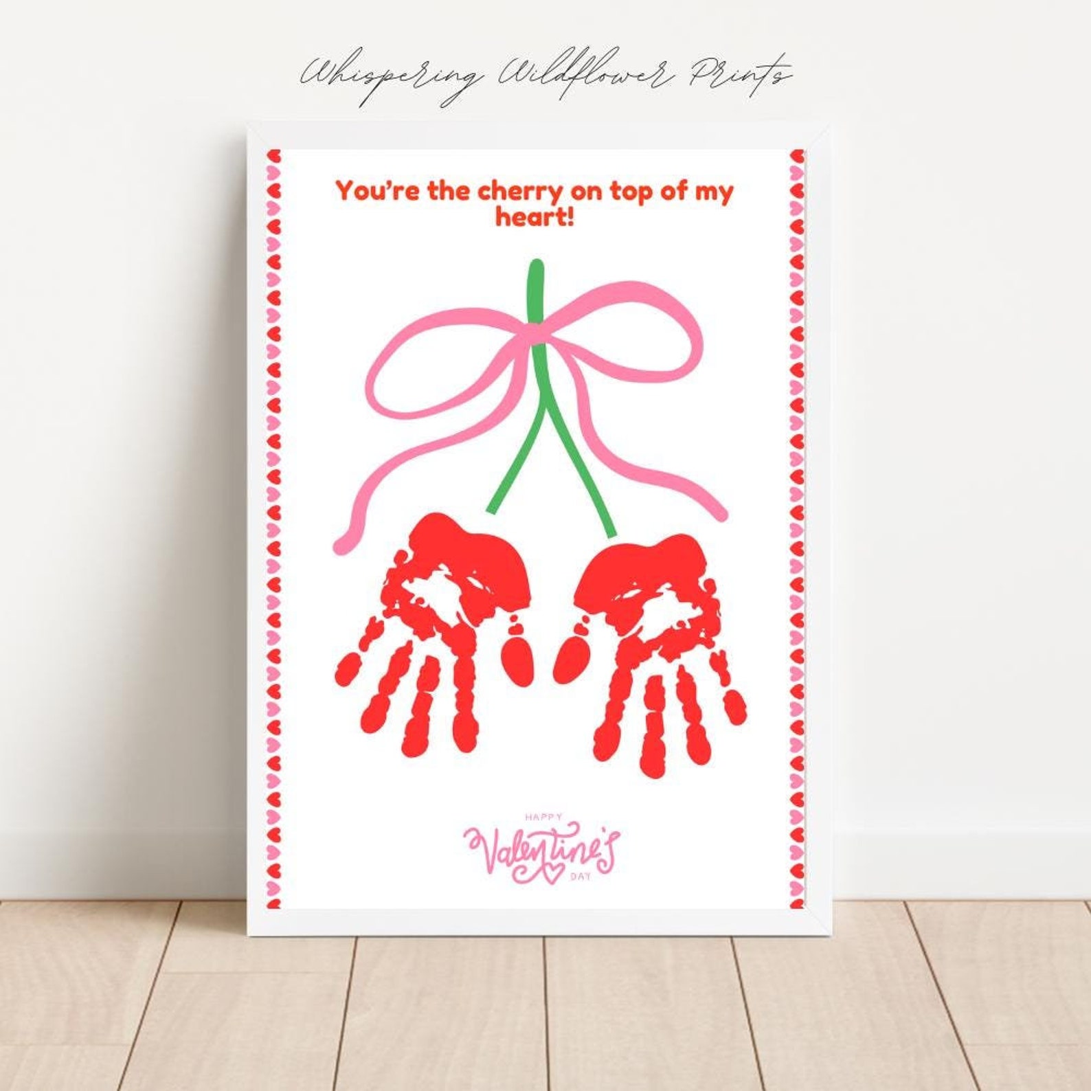Valentine's Day Handprint Craft, Valentine Handprint Art Preschool ...