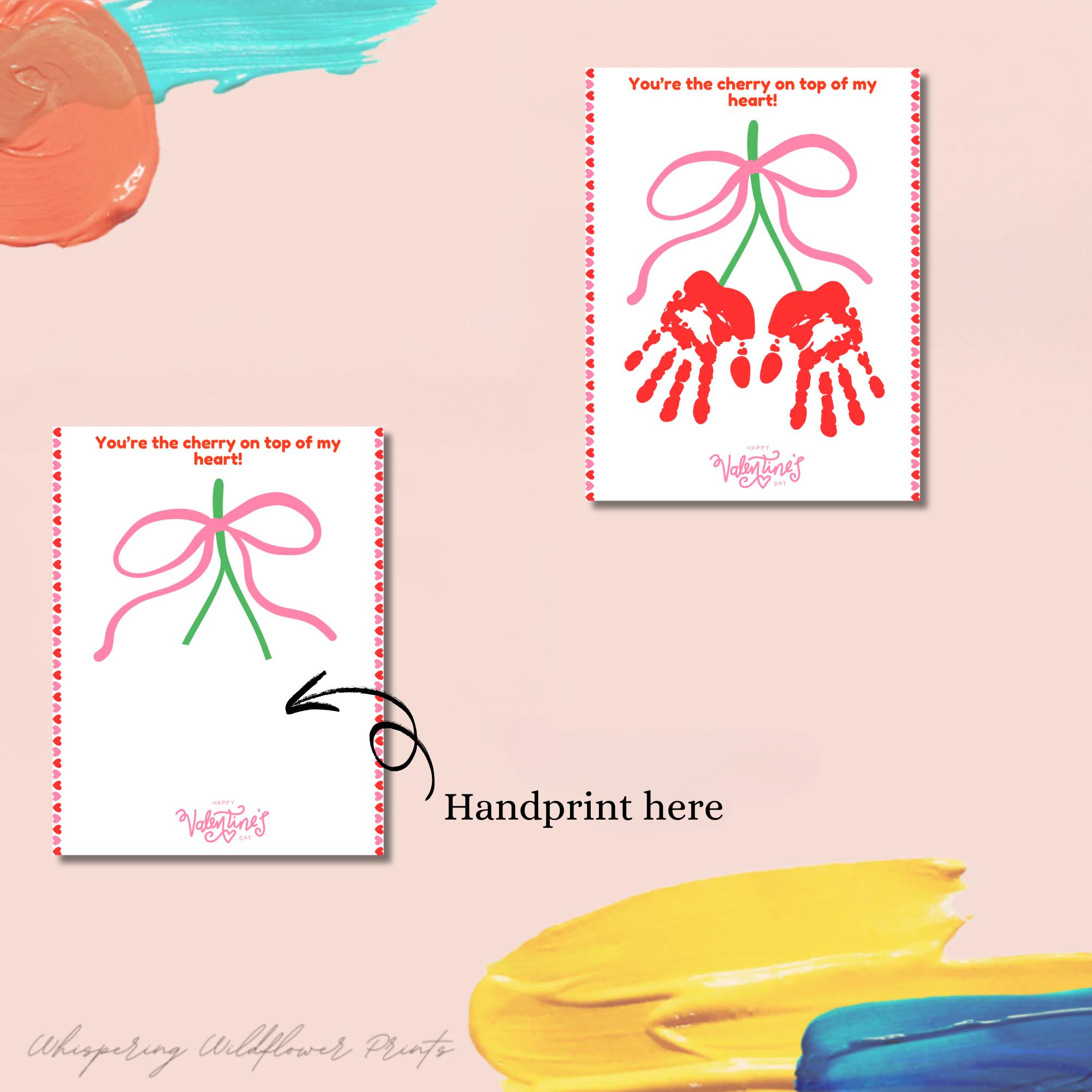 Valentine's Day Handprint Craft, Valentine Handprint Art Preschool ...