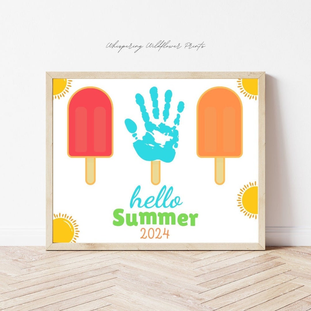 Summer Handprint Craft, Summer Craft for Kids, Summer Handprint Art ...