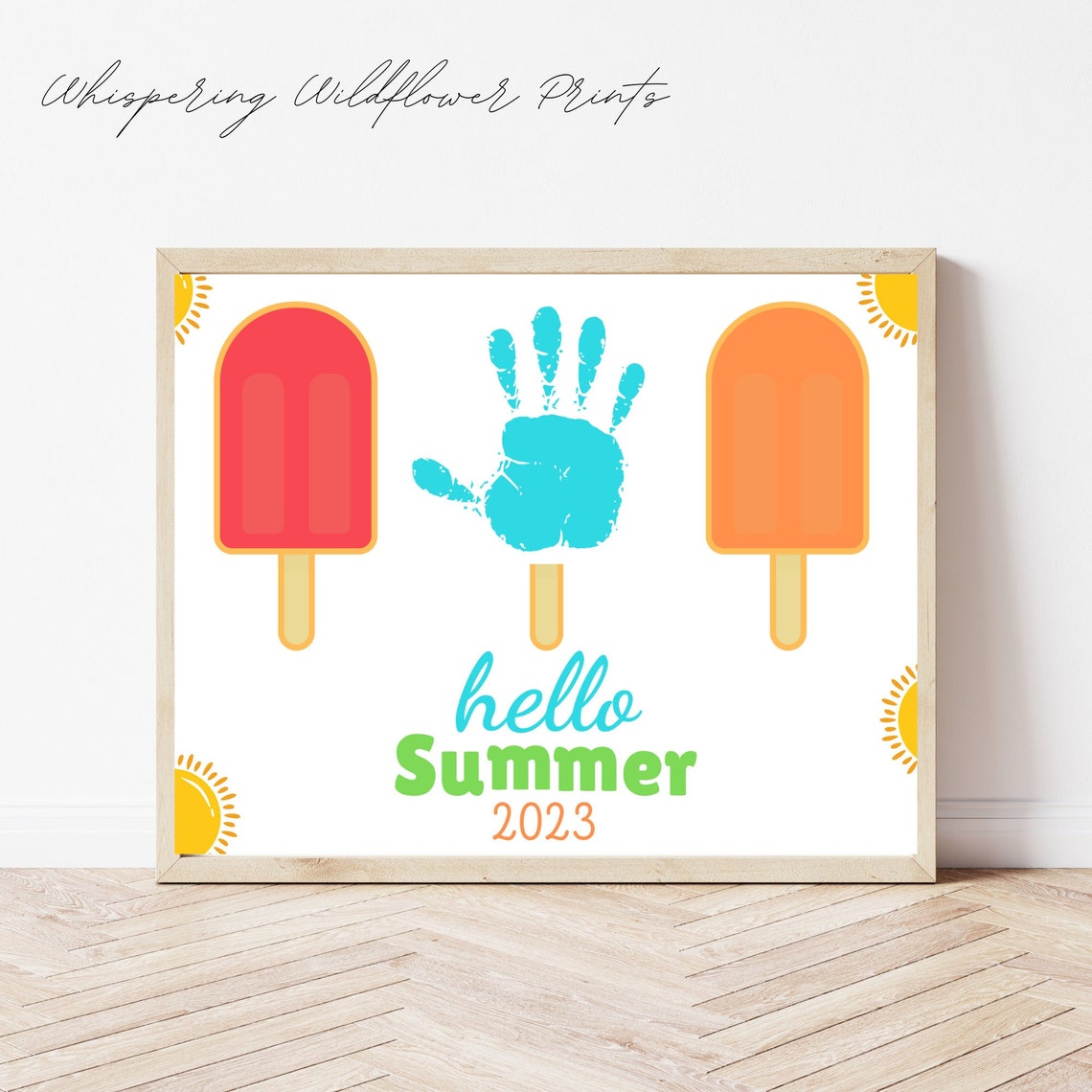 Summer Handprint Craft, Summer Craft for Kids, Summer Handprint Art ...