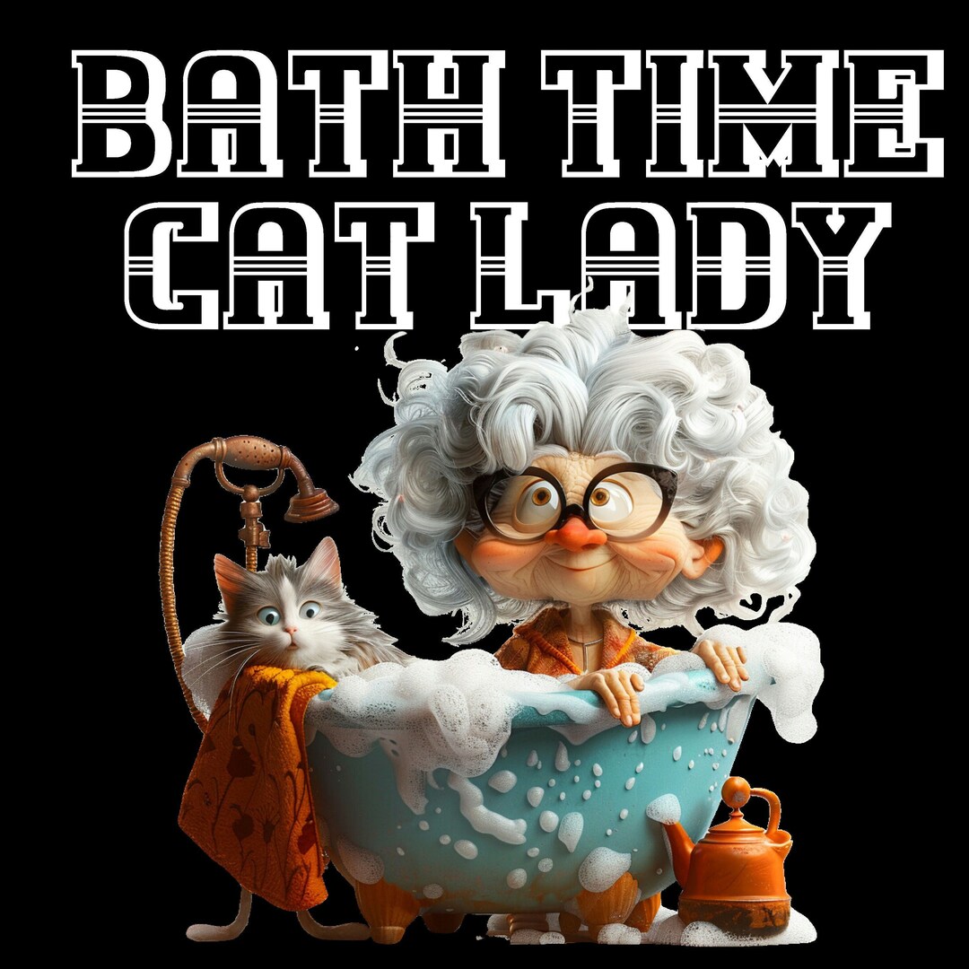 Cat Lover Clipart Bundle, Commercial, Cat Mom, Cat Lady Clipart ...