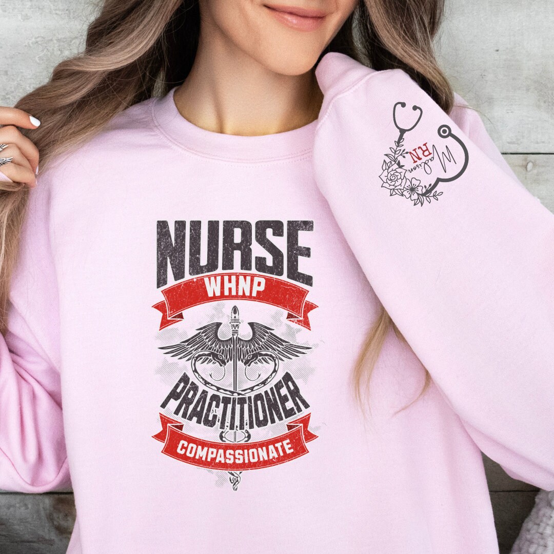 Custom WHNP Shirt, Gift for Women's Health Nurse Practitioner, Sleeve ...