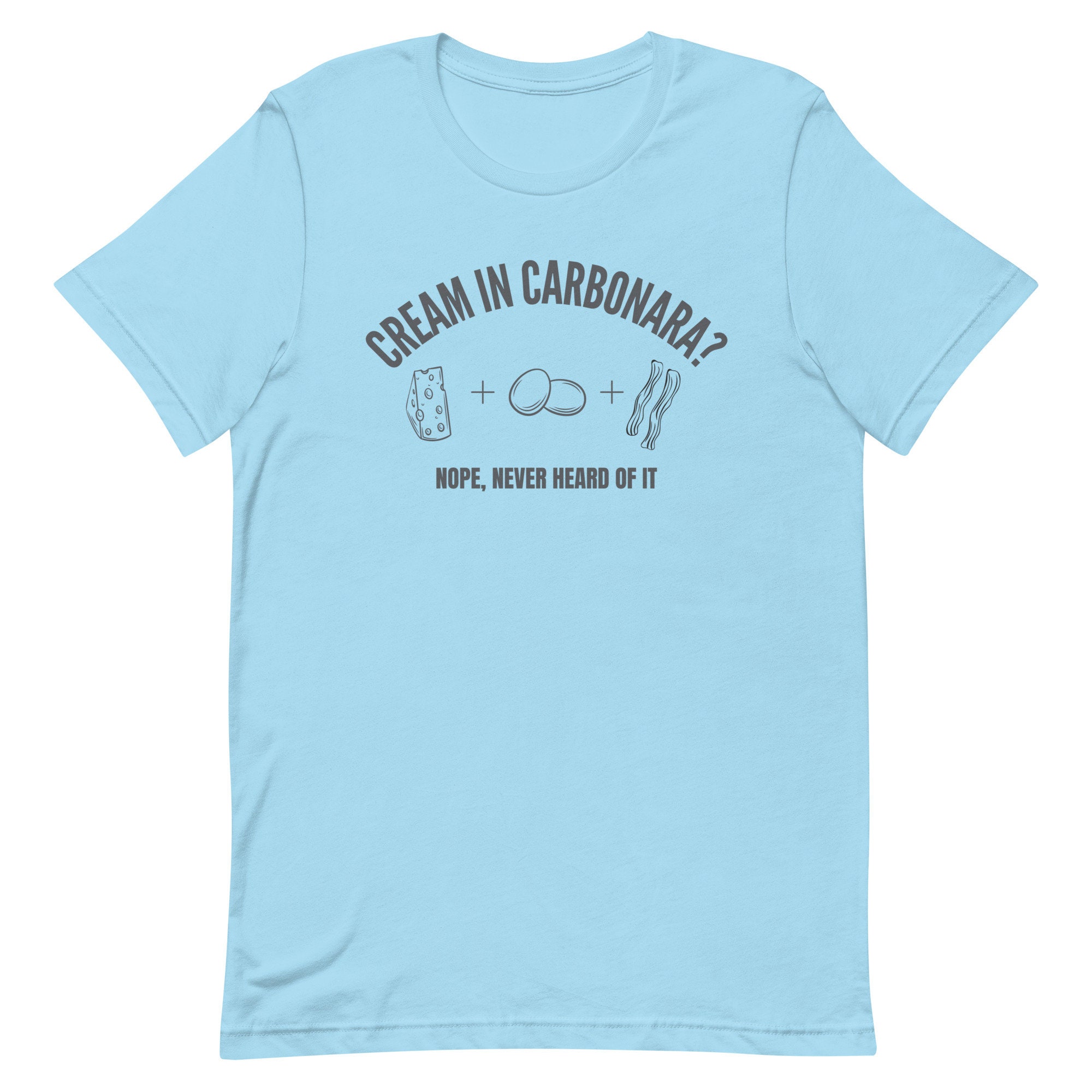 No Cream in Carbonara T-shirt - Etsy