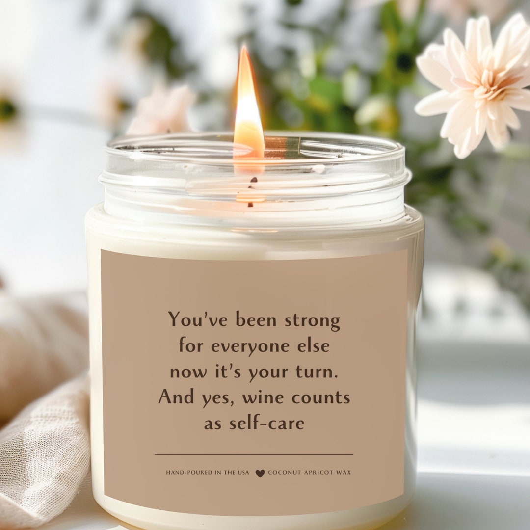 Mental Health Candle, Inspirational Candle, Self Love Gift, Stress ...
