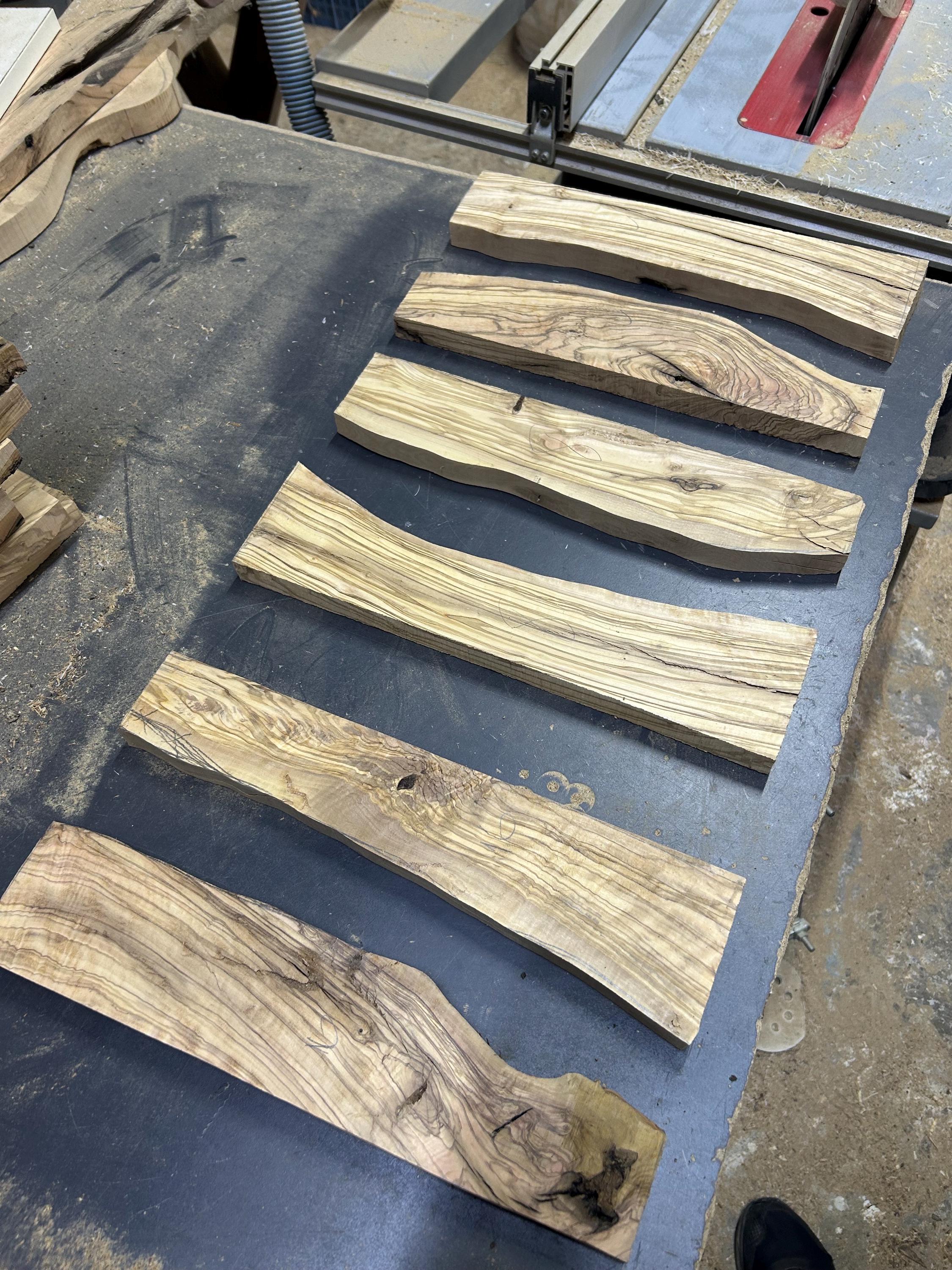 Olive Wood Slabs 6 Pieces, Dıy Resin Product , Tree Slice 6 Pieces - Etsy