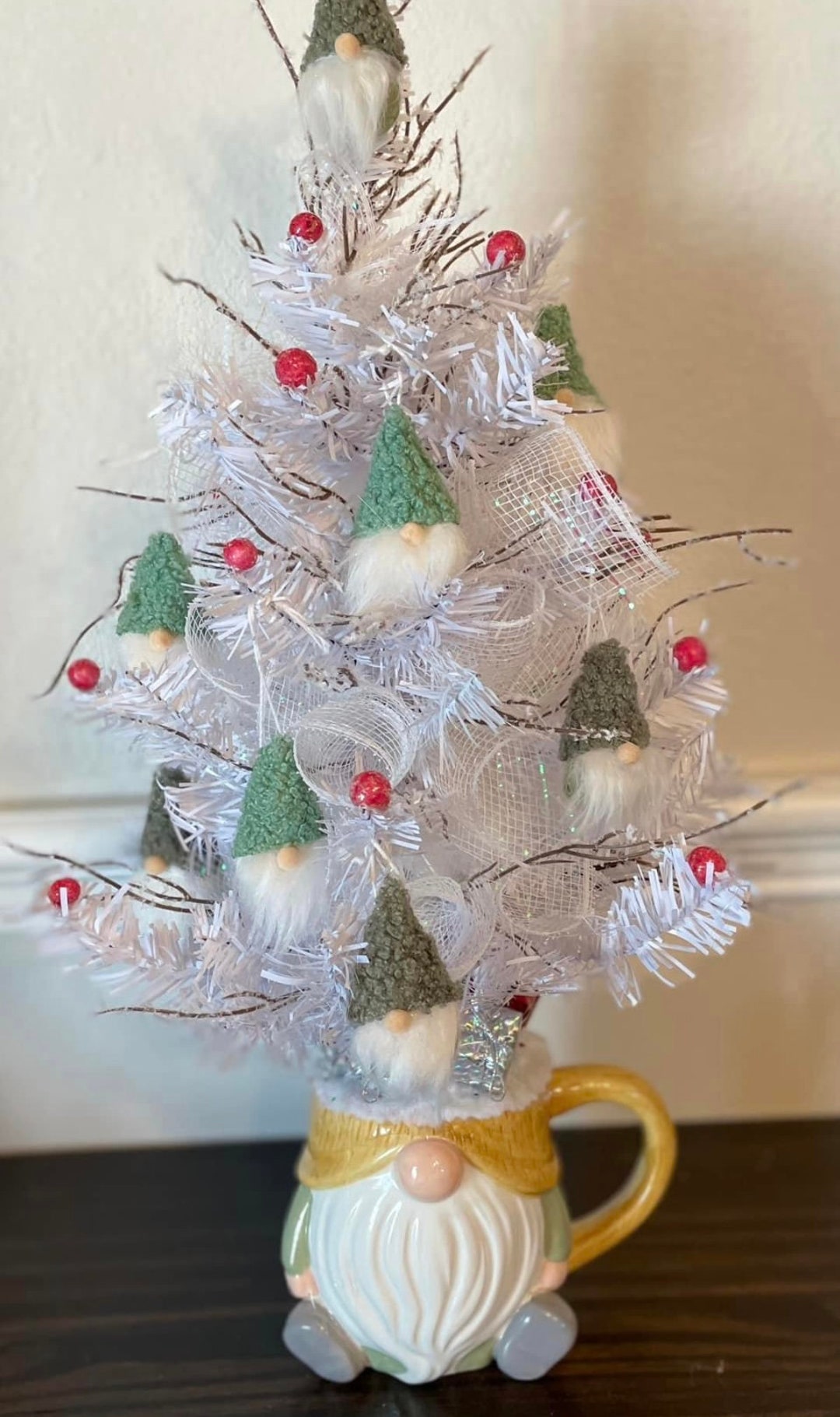 Gnome Christmas Tree, Gnome Christmas Table Decor,holiday Gnome Mug ...