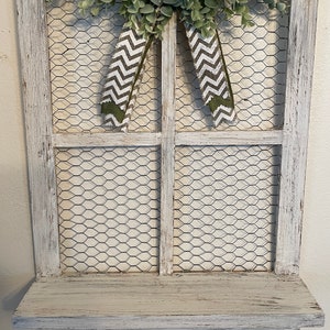 Farmhouse White Wall Decor, Window Frame Wall Decor, Rustic Wall Decor ...