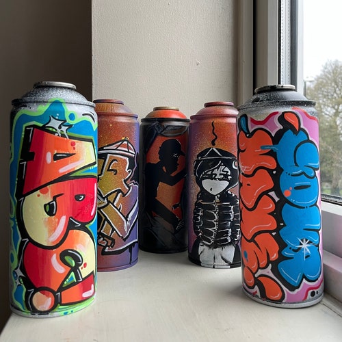 Custom Graffiti/street Art on Spray Cans - Etsy