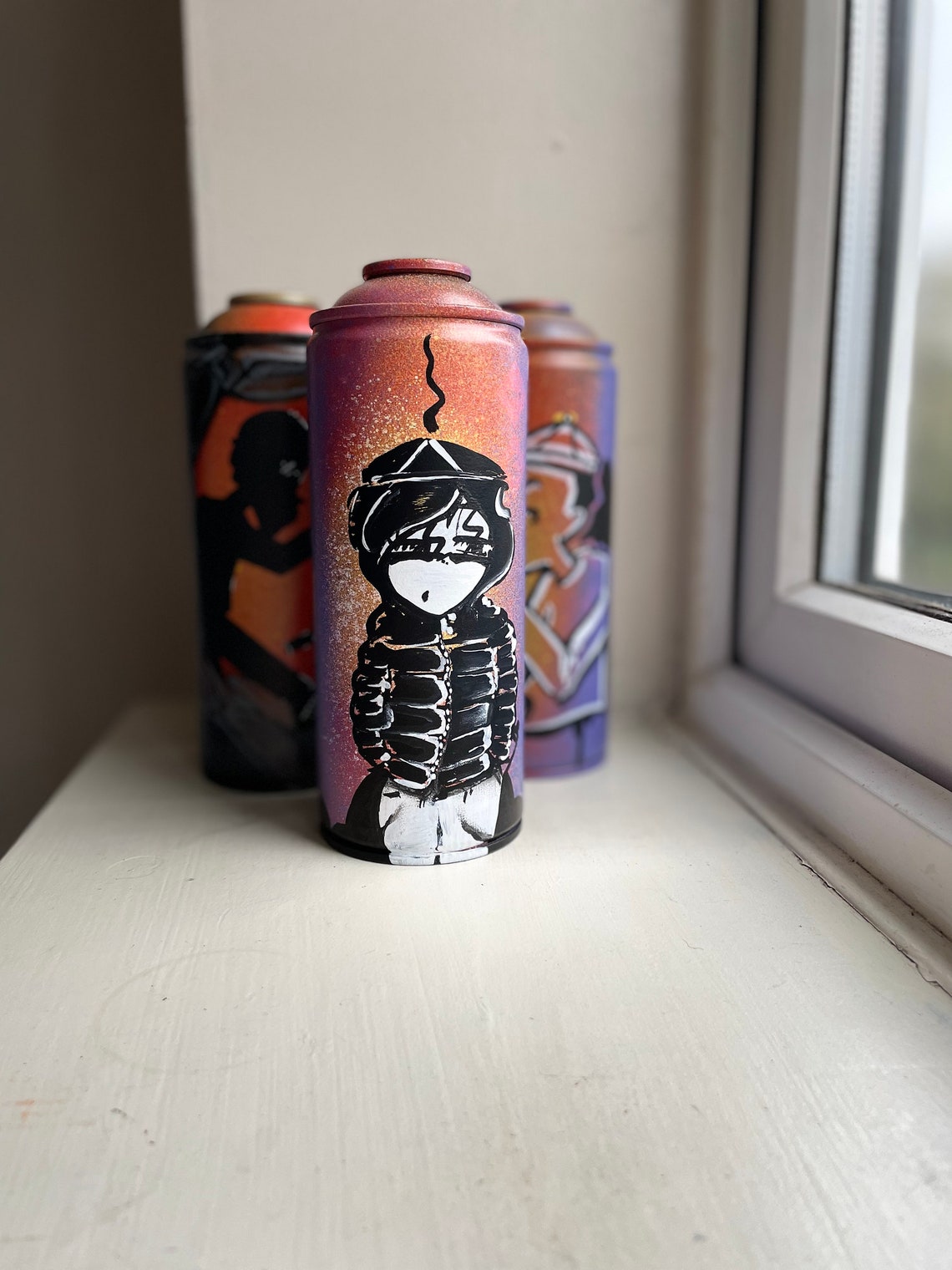 Custom Graffiti/street Art on Spray Cans - Etsy