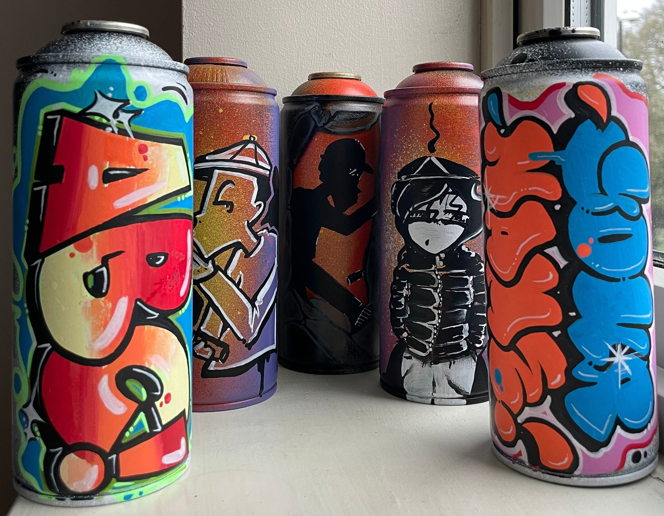 Custom Graffiti/street Art on Spray Cans - Etsy