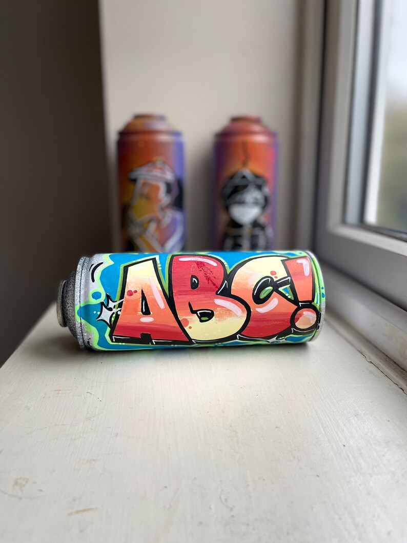Custom Graffiti/street Art on Spray Cans - Etsy