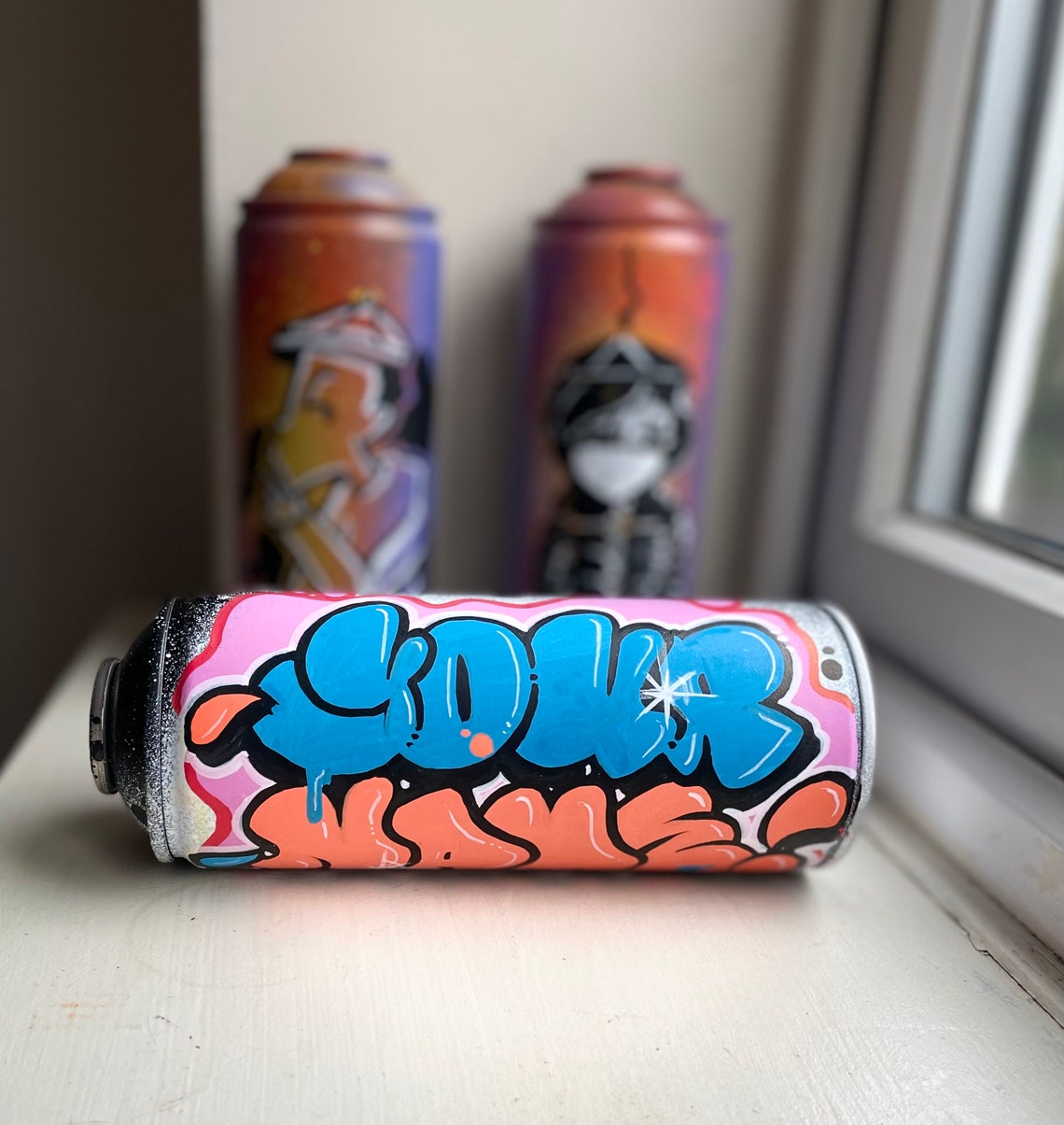 Custom Graffiti/street Art on Spray Cans - Etsy