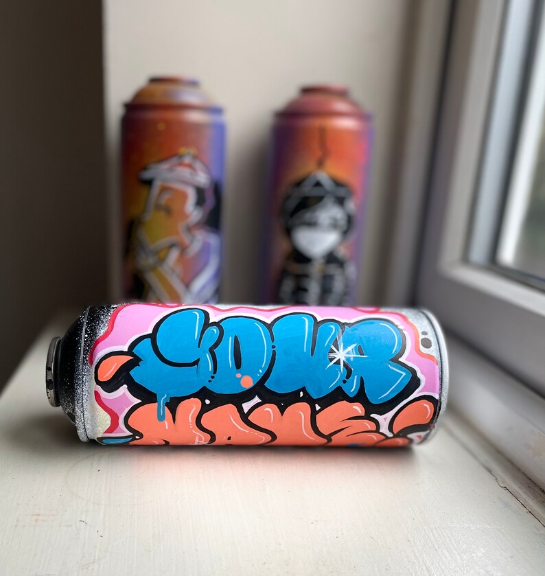 Custom Graffiti/street Art on Spray Cans - Etsy