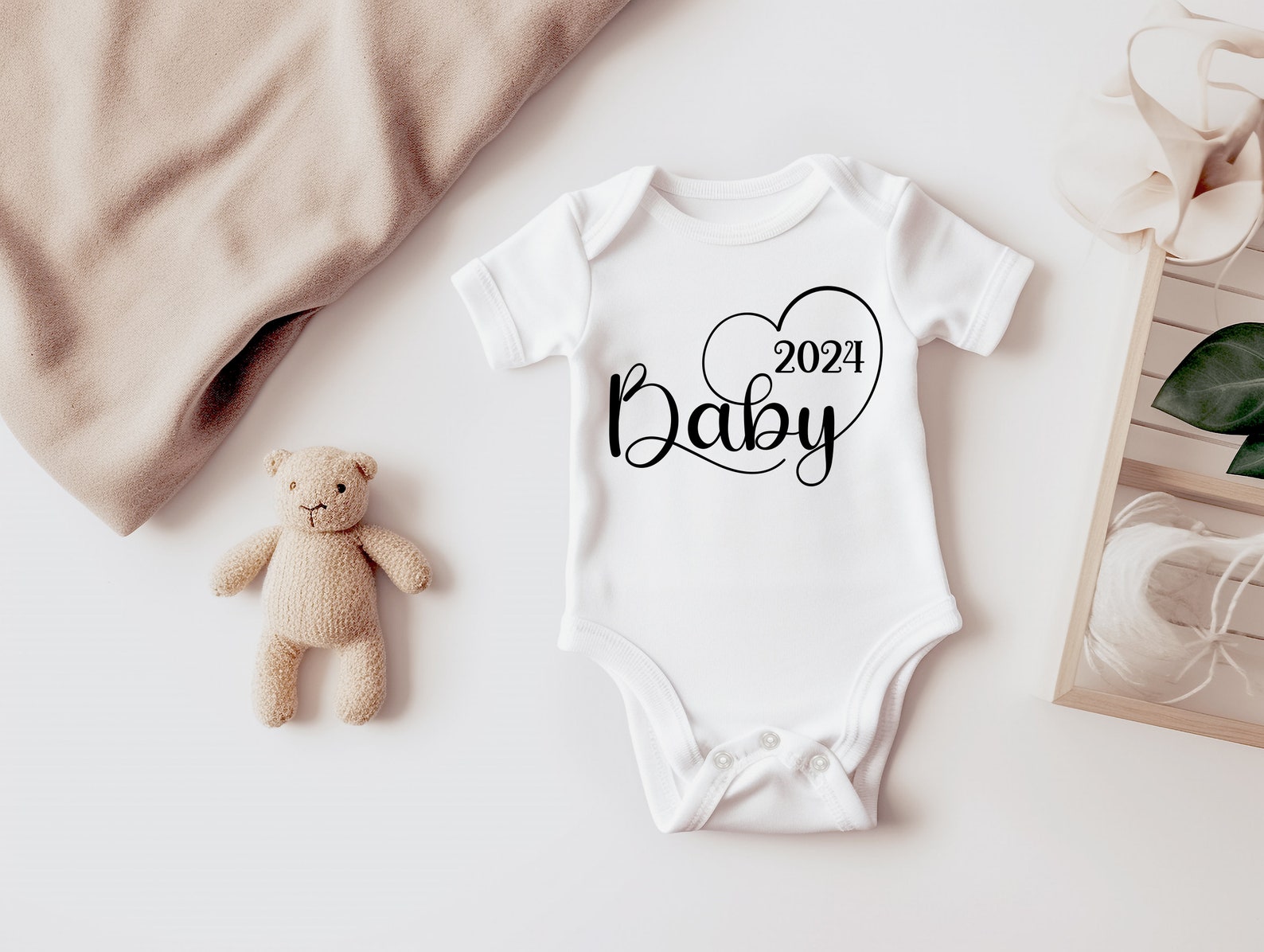 Baby 2024 Announce Pregnancy Baby Bodysuit Bodysuit Bodysuit Gift Baby ...