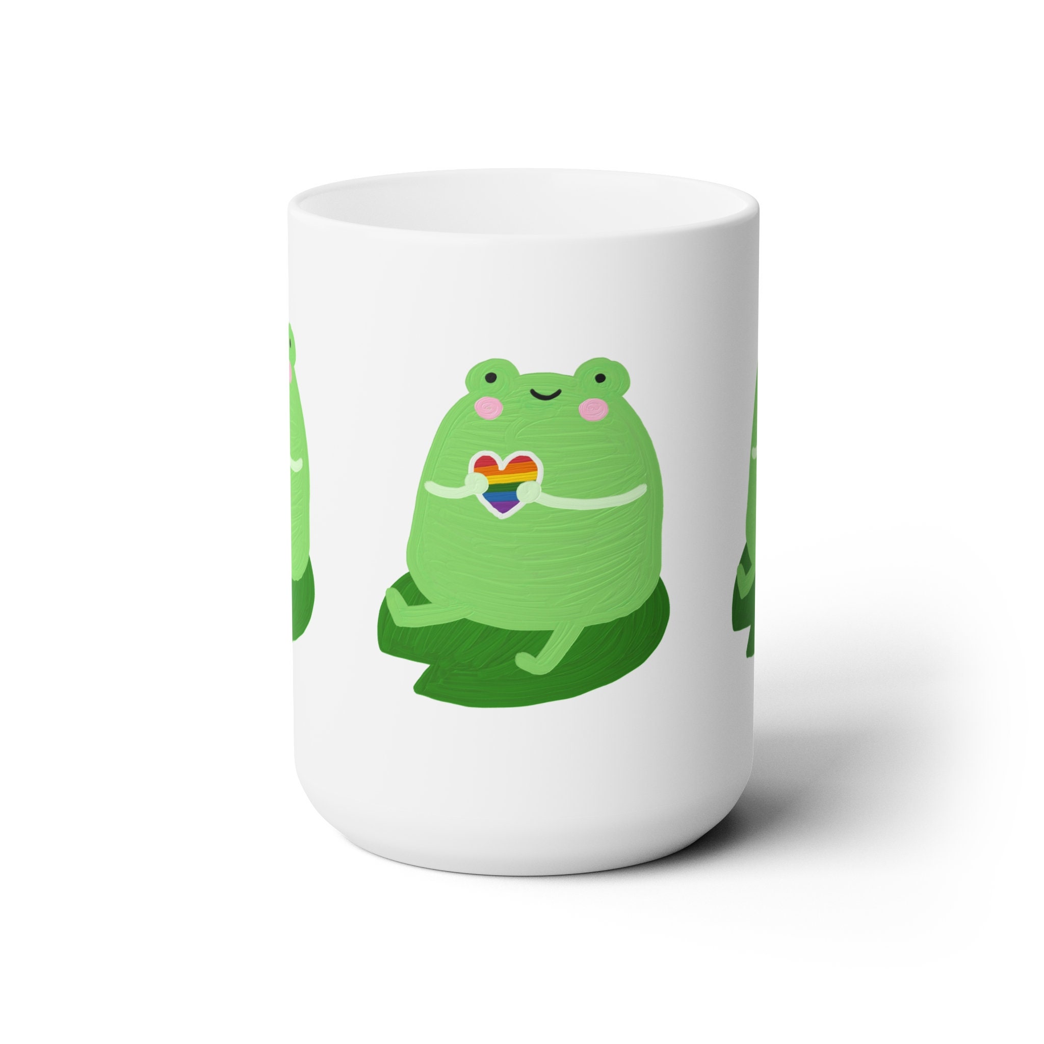 Whimsical Frog Mug, Frog Mug, Cute Frog, Frog Cup, Frog Love, Ceramic ...