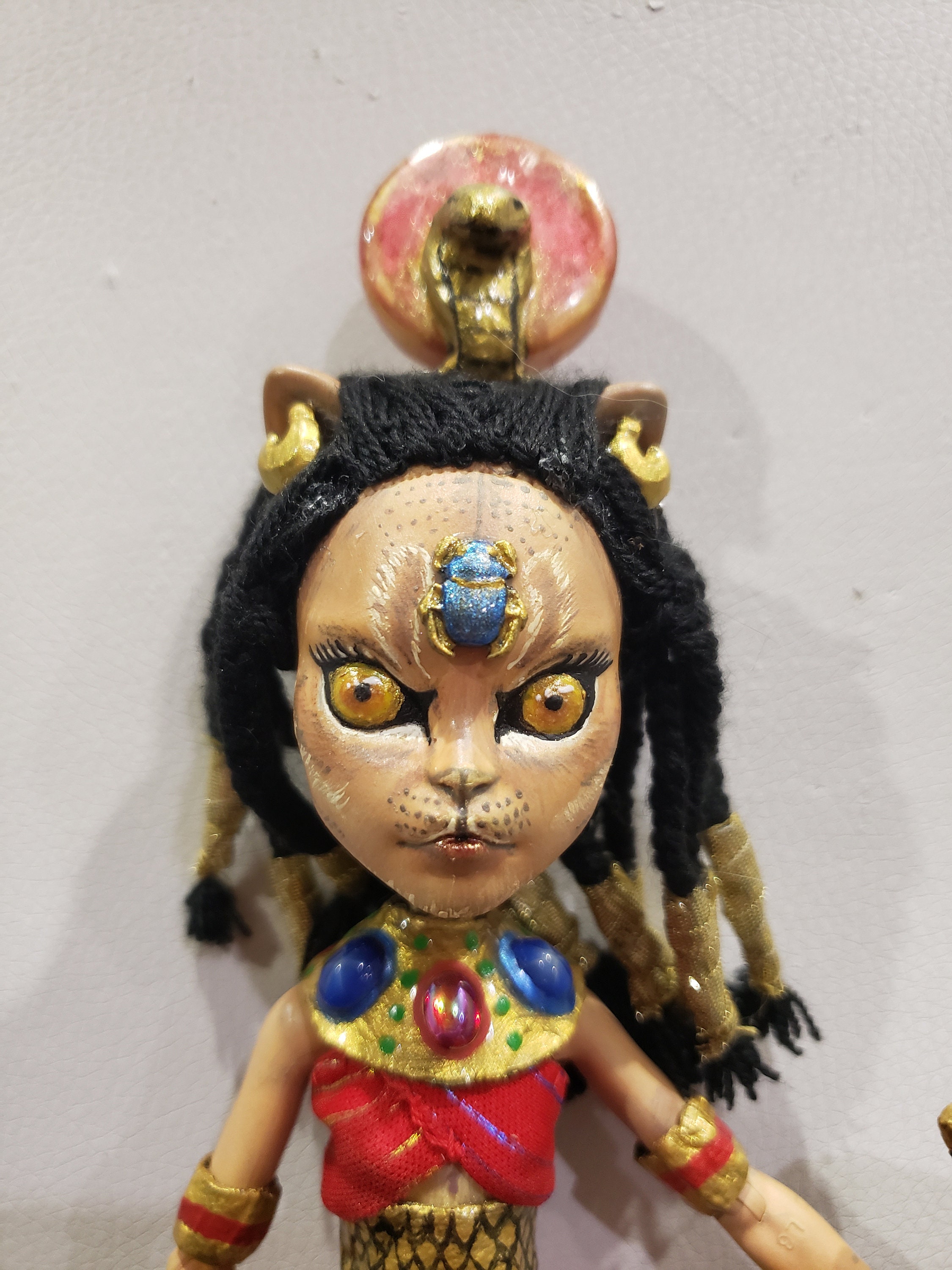 Sister Egyptian Goddesses Sekhmet and Bastet Custom Art Dolls - Etsy