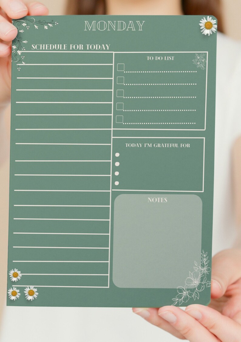 Digital Planner, Weekly Planner, Floral Planner, Girly Planner, Pink ...