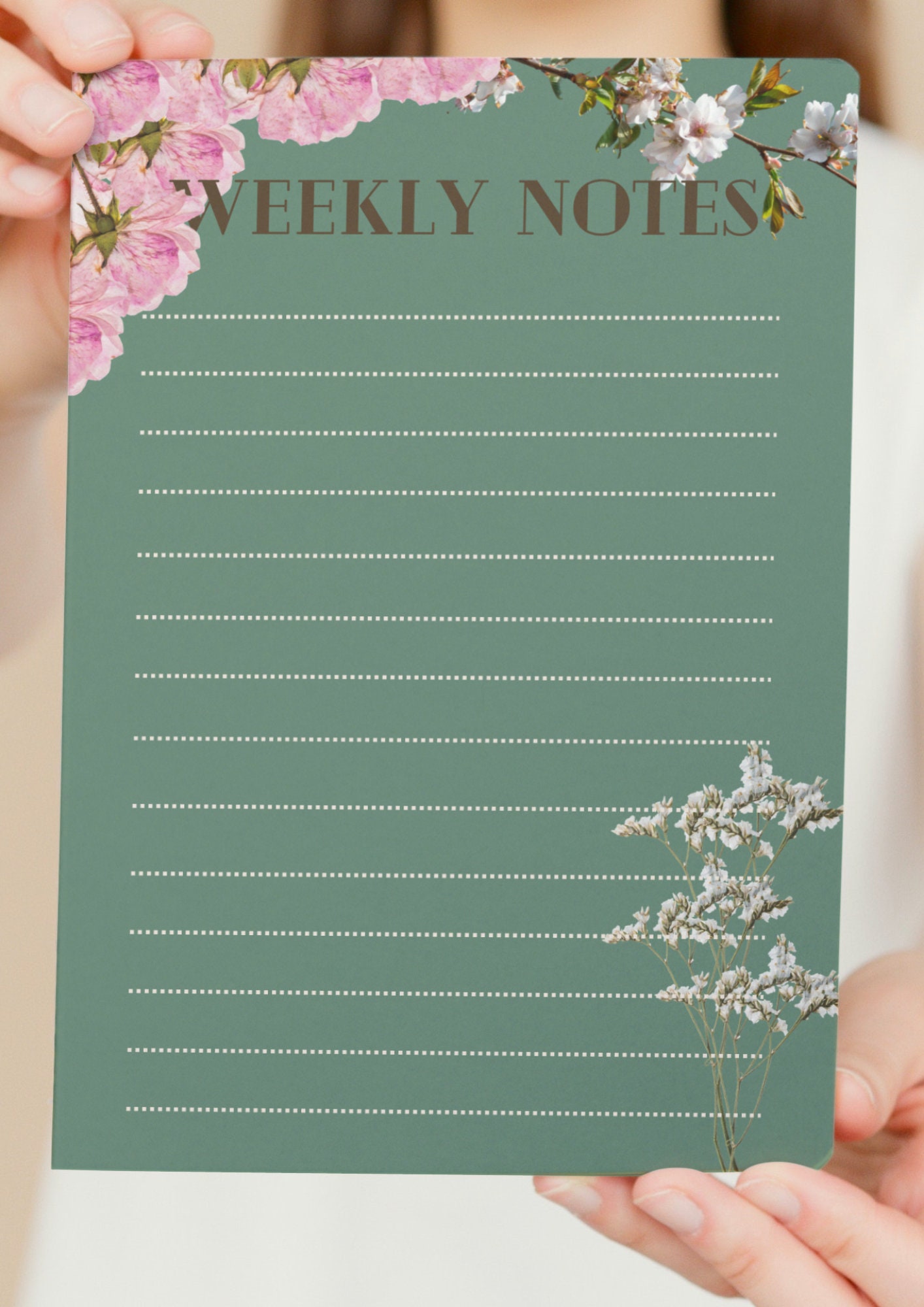 Digital Planner, Weekly Planner, Floral Planner, Girly Planner, Pink ...