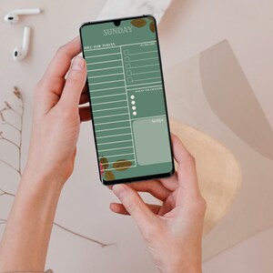 Digital Planner, Weekly Planner, Floral Planner, Girly Planner, Pink ...